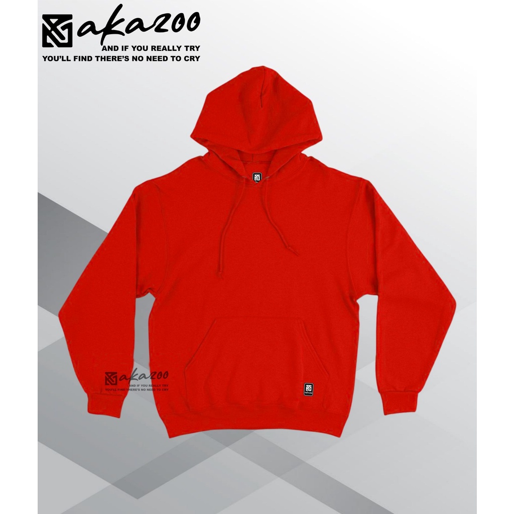 Jual SWEATER pria polos original tebal akazoo warna merah hoodie ...