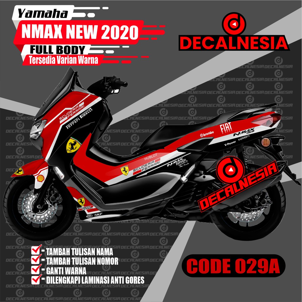 Jual Decal Stiker Nmax New 2021 2022 Full Body Motor Yamaha Ferrari ...