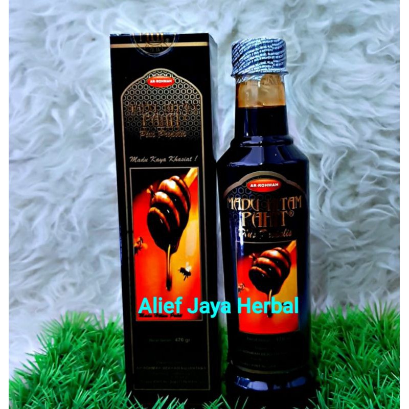 Jual Madu Hitam Pahit Ar Rohmah Plus Propolis 470 gram | Shopee Indonesia