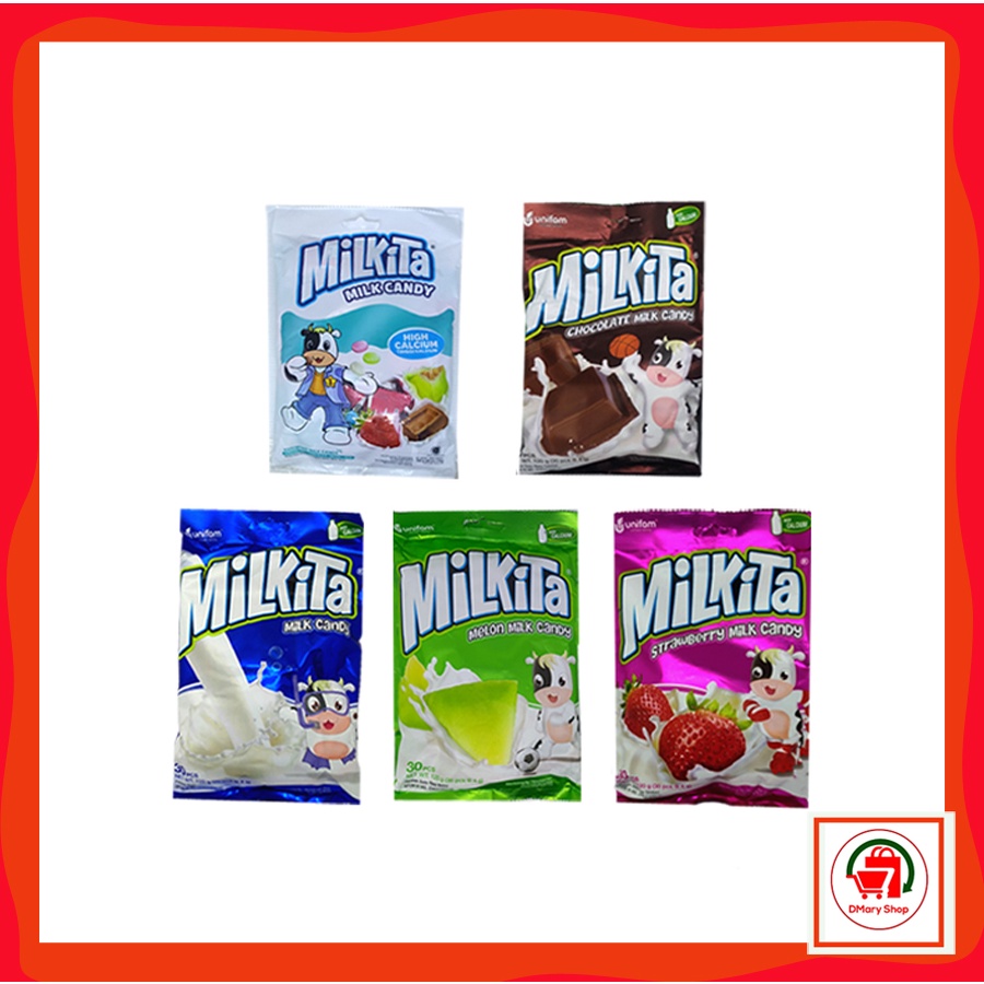 Jual Milkita Assorted Milk Permen Susu 30Pcs 120Gram | Shopee Indonesia