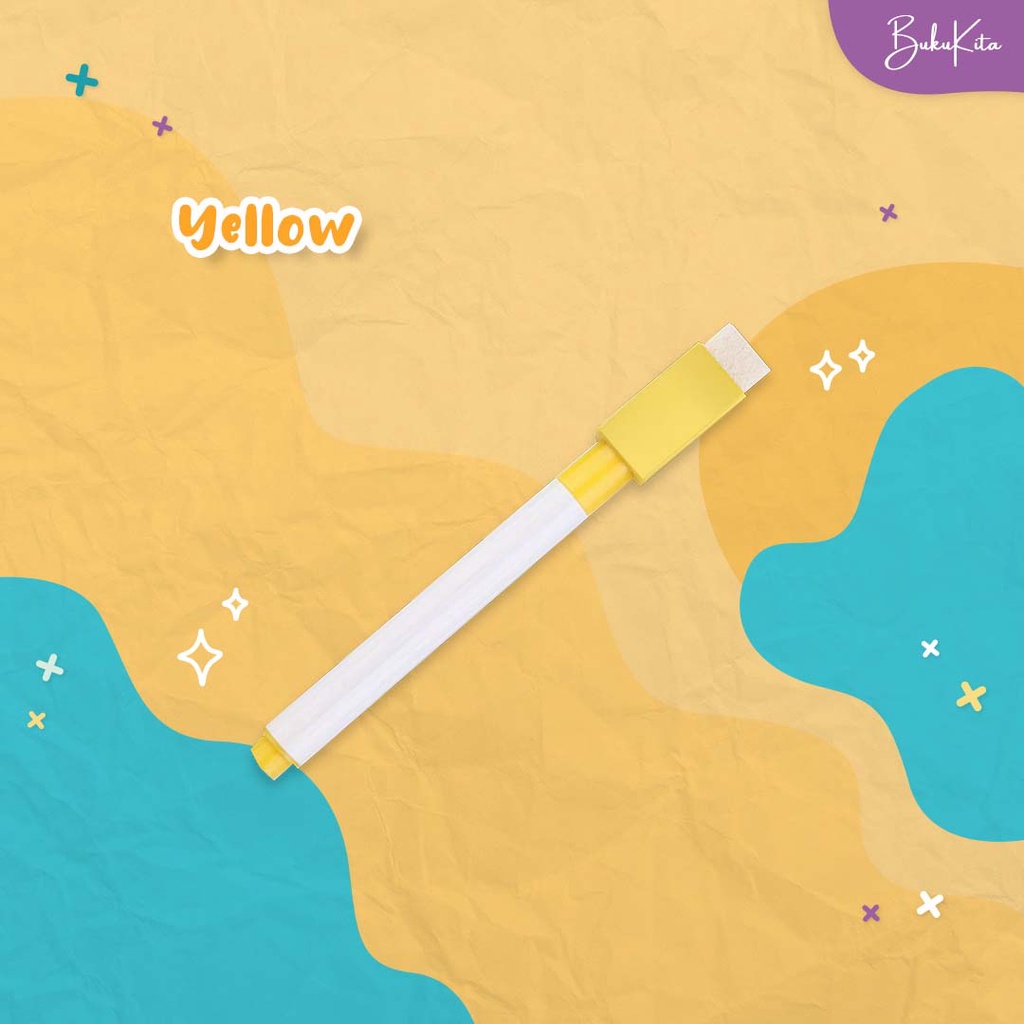 Jual Spidol Wipe and Clean WARNA KUNING | Shopee Indonesia