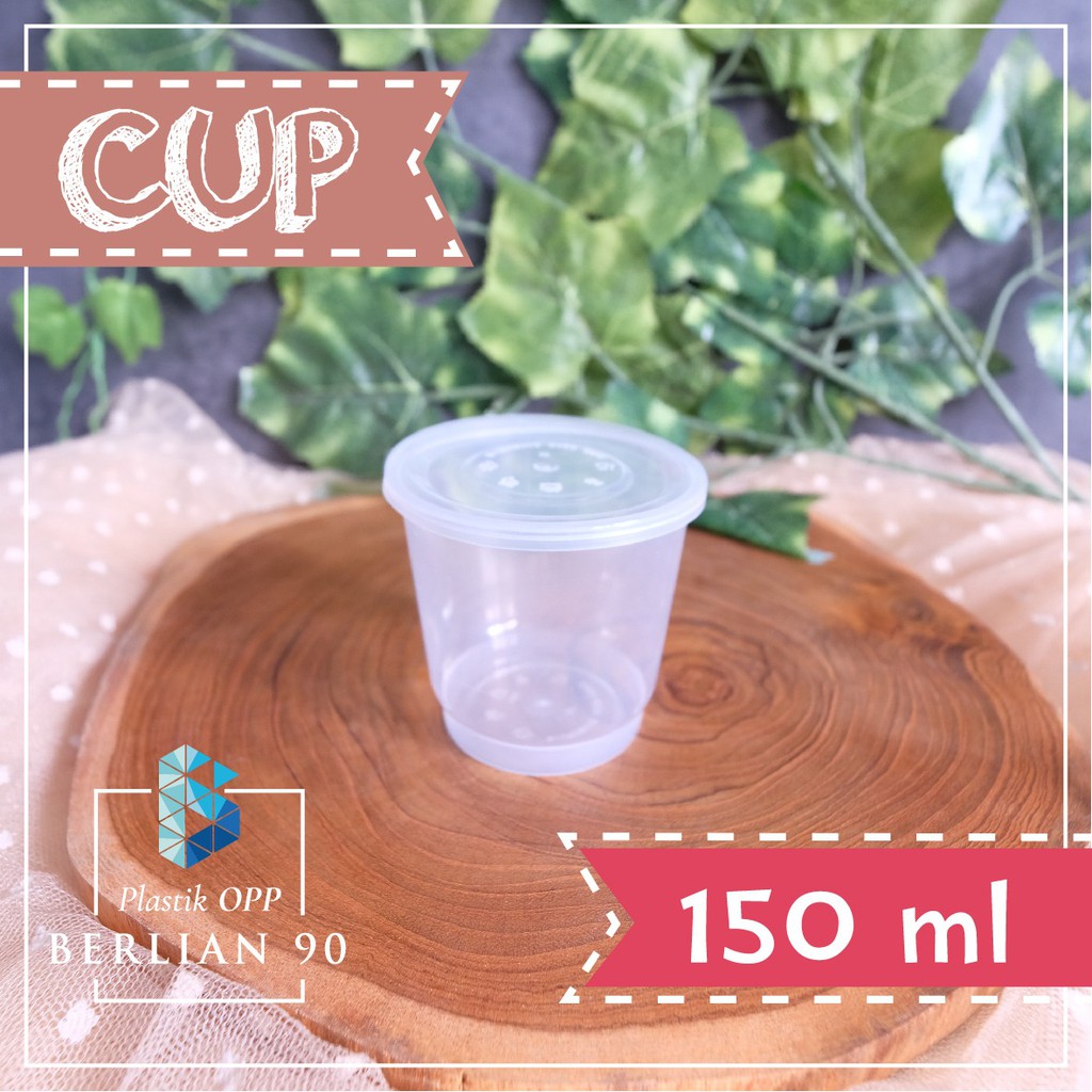 Jual Thinwall Cup Pudding 150 ml / Thinwall Plastik Cup Sambal Catering Termurah / Cup Saos ...
