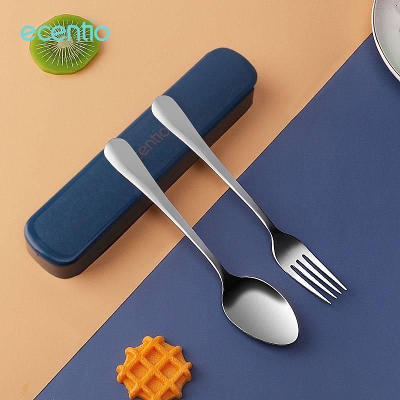 Jual ECENTIO Stainless Steel Tableware Set 2pcs Sendok Garpu | Shopee ...