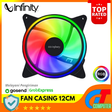 Jual Fan Casing 12 cm Infinity Rainbow Dash RGB LED & include box ...