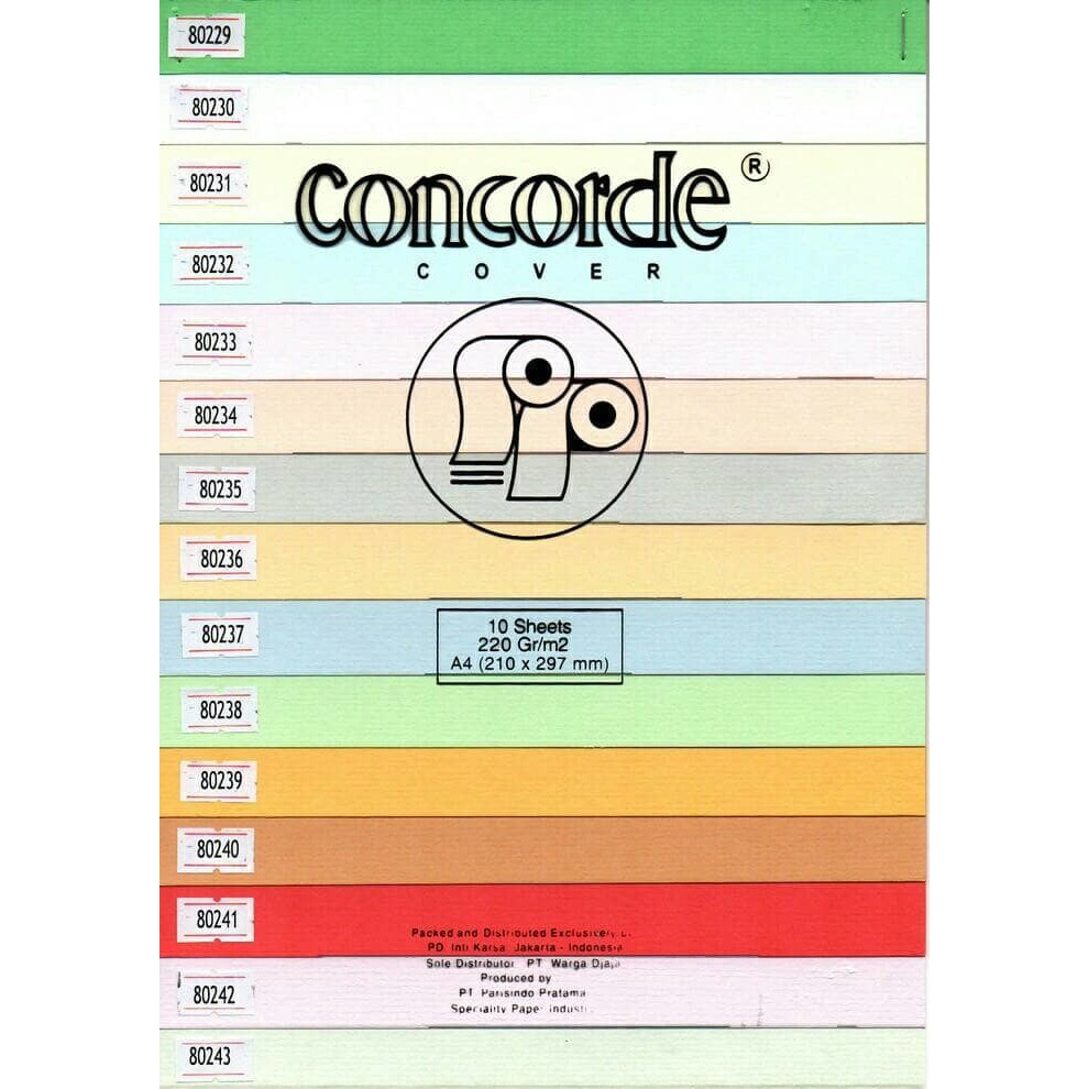 Jual Kertas Concorde cover laid 220gr A4 | Shopee Indonesia