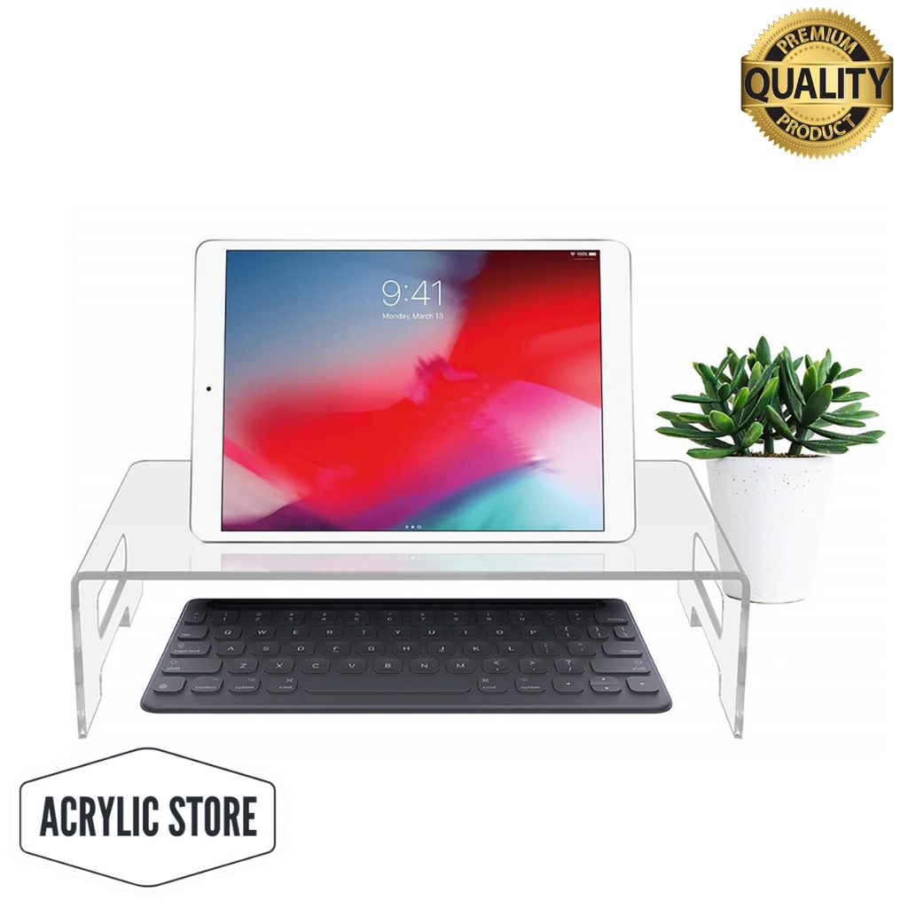 Jual Dudukan Dasar Multifungsi Dudukan Monitor Akrilik Desktop Peninggi ...