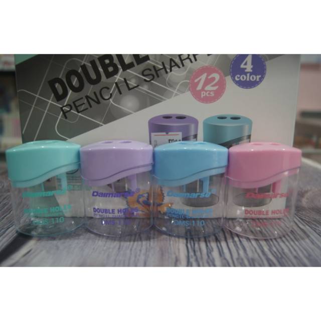 Jual Rautan Serutan Sharpener Pensil Dua lubang Daimarse Dms110 ...