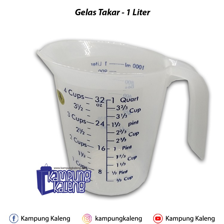 Jual Gelas Takar 1 Liter | Shopee Indonesia