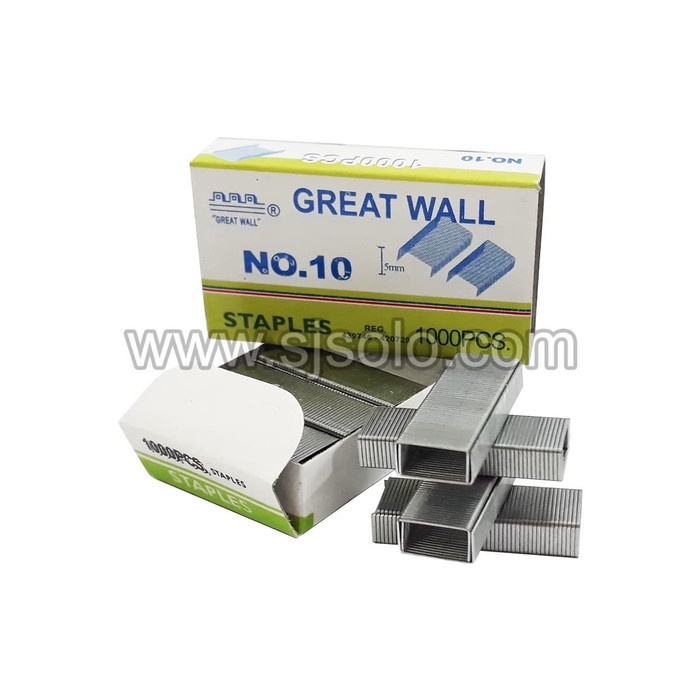 Jual Isi Staples Great Wall Kecil No. 10 Refill Stapler No 10 | Shopee ...