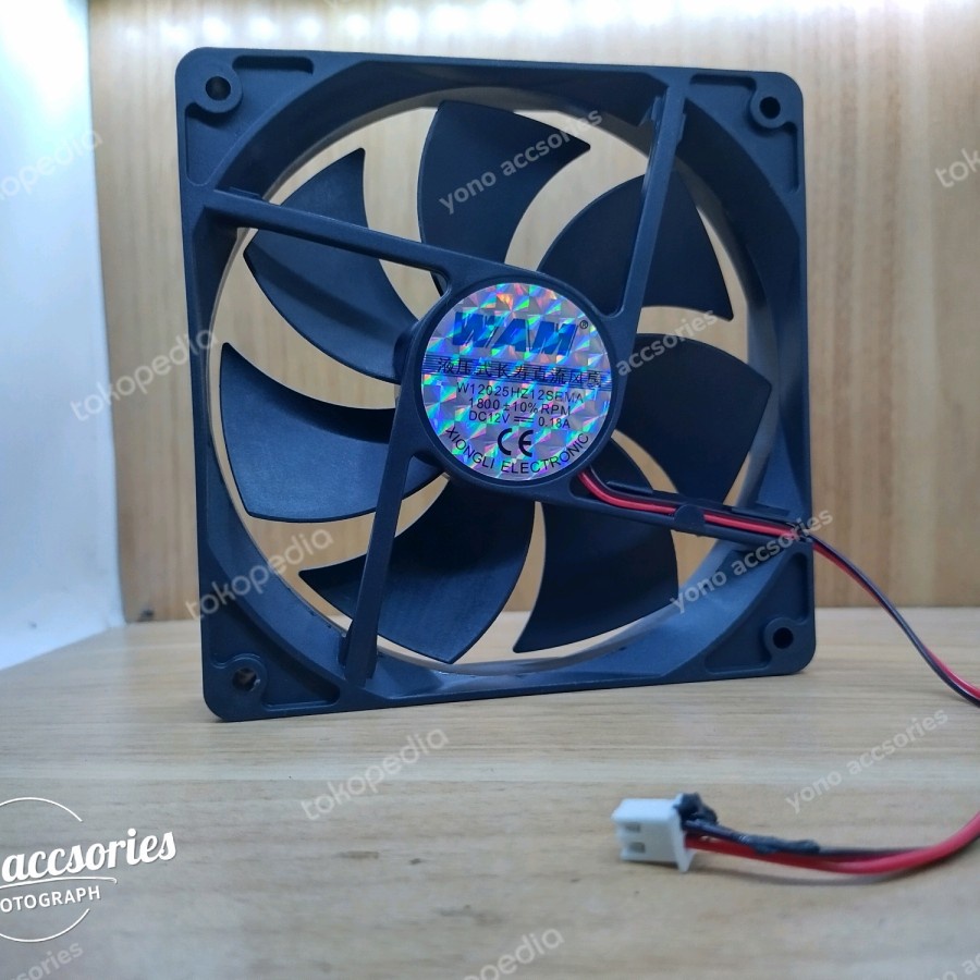 Jual FAN 12CM WAM STANDARD DC.12V 0.18A | ORI | Shopee Indonesia