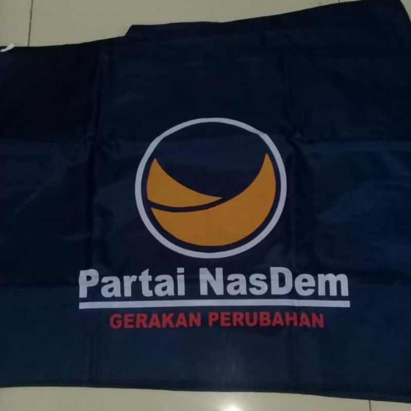 Jual Bendera Partai Nasdem Ukuran 80×120 Isi 50bendera Shopee Indonesia
