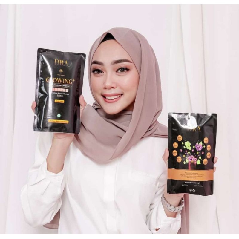 Jual DRA Glowing+ Varian Anggur Isi 5 Sachet | Shopee Indonesia