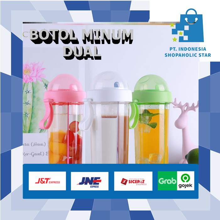Jual Dual Purpose Water Bottle / Botol Minum 2 Fungsi / Botol Minum ...