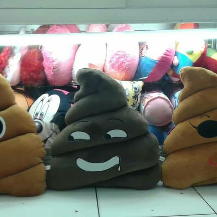 Jual Jual Bantal boneka emote emotikon pup tai tokai ee empuk halus ...