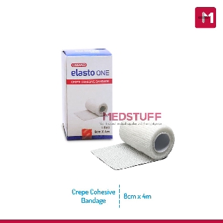 Jual Elasto One 8cm x 4m Verban Elastis Crepe Cohesive Bandage | Shopee ...