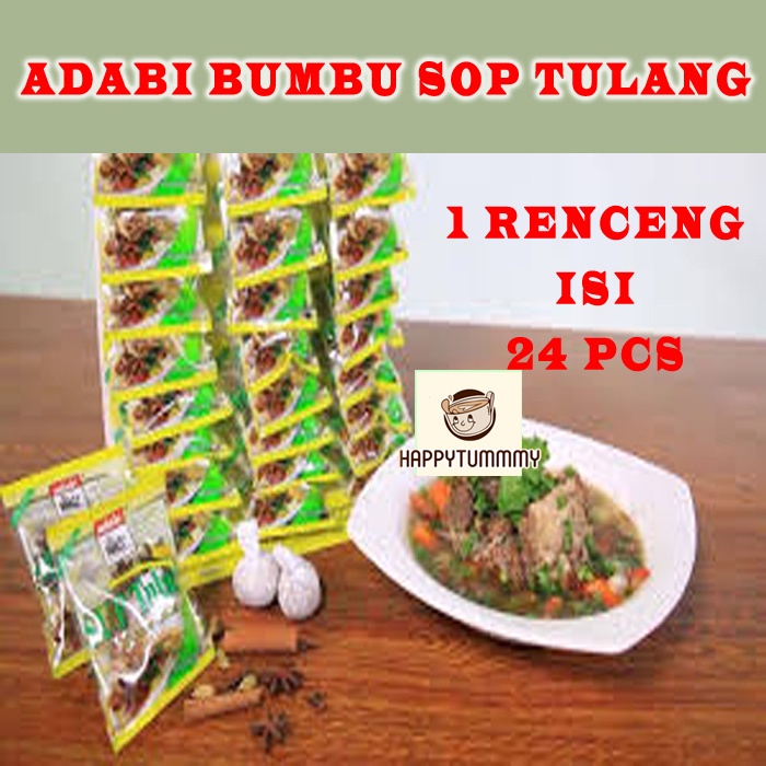 Jual HPT - 24 Pcs Adabi Bumbu Sop Tulang Sup Iga isi 24 Bungkus ...