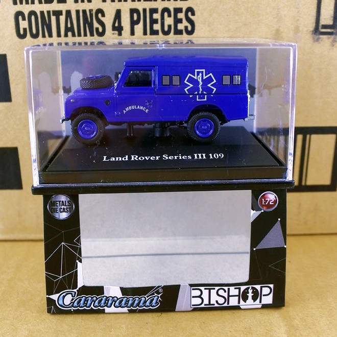 Jual Cararama (1:72) - Land Rover series 3 Biru Ambulance | Shopee ...
