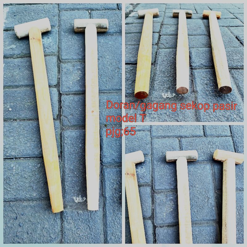 Jual Doran /gagang sekop sekrop kayu T | Shopee Indonesia
