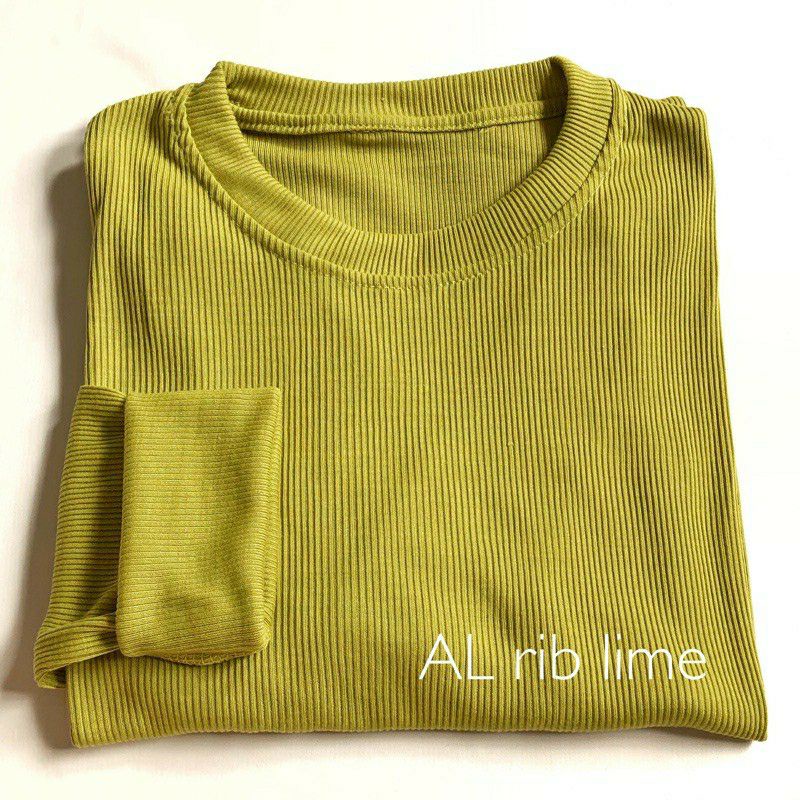 Jual BASIC LONGSLEEVE KNIT LENGAN PANJANG PART 2 KAOS RIB WAFER WAFFEL ...