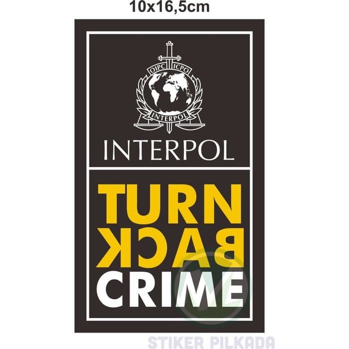 Jual STIKER VINYL TURN BACK CRIME 10X16,5CM | Shopee Indonesia