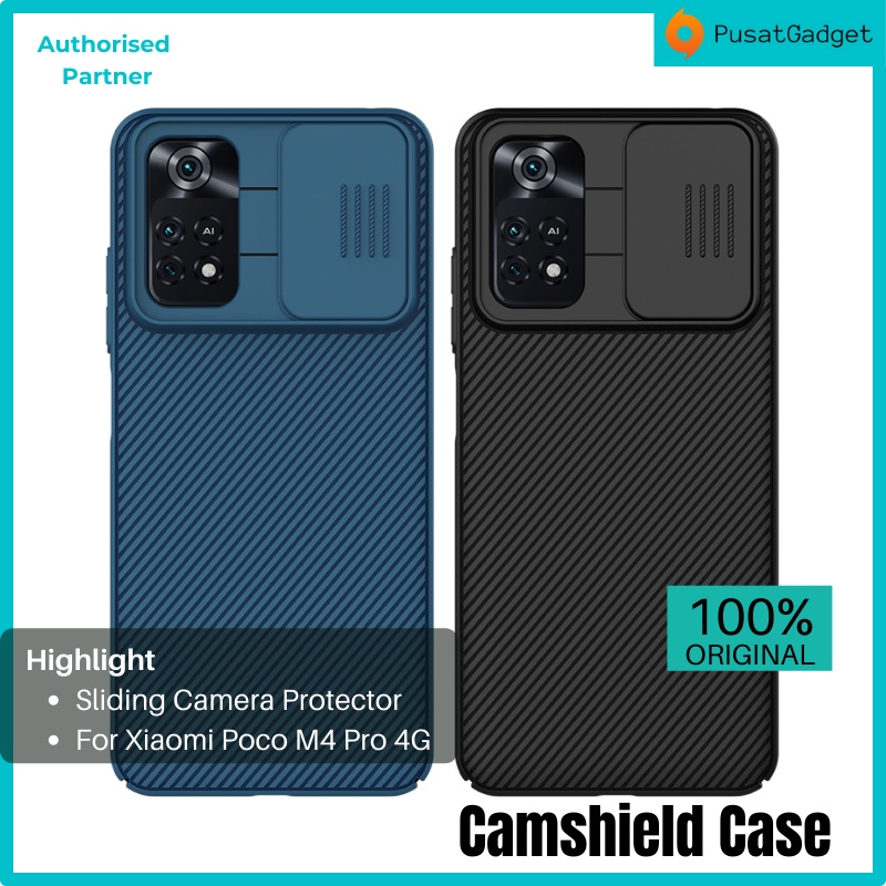 Jual Case Xiaomi Poco M4 Pro 4G CAMSHIELD Slide Camera Cover Casing ...