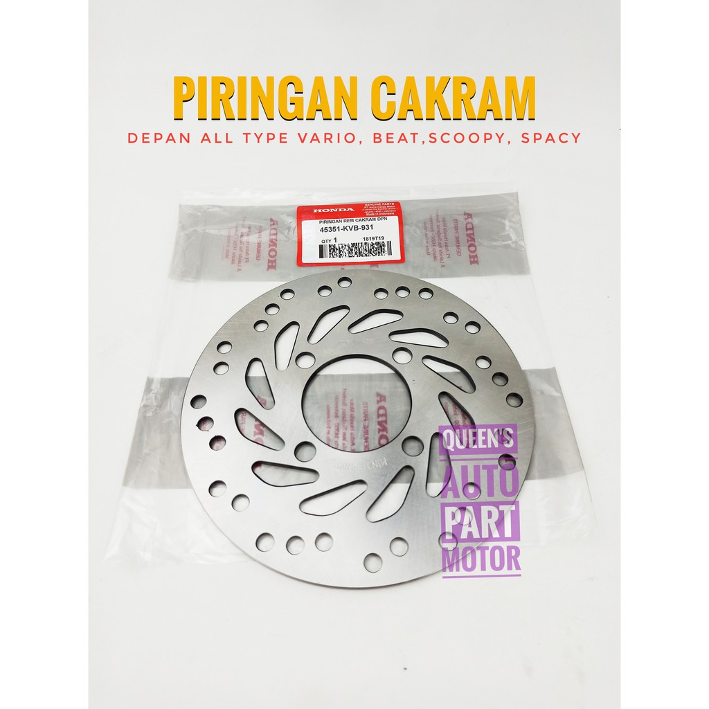 Jual PIRINGAN CAKRAM DEPAN VARIO, BEAT, VARIO 125, BEAT F1, SCOOPY ...
