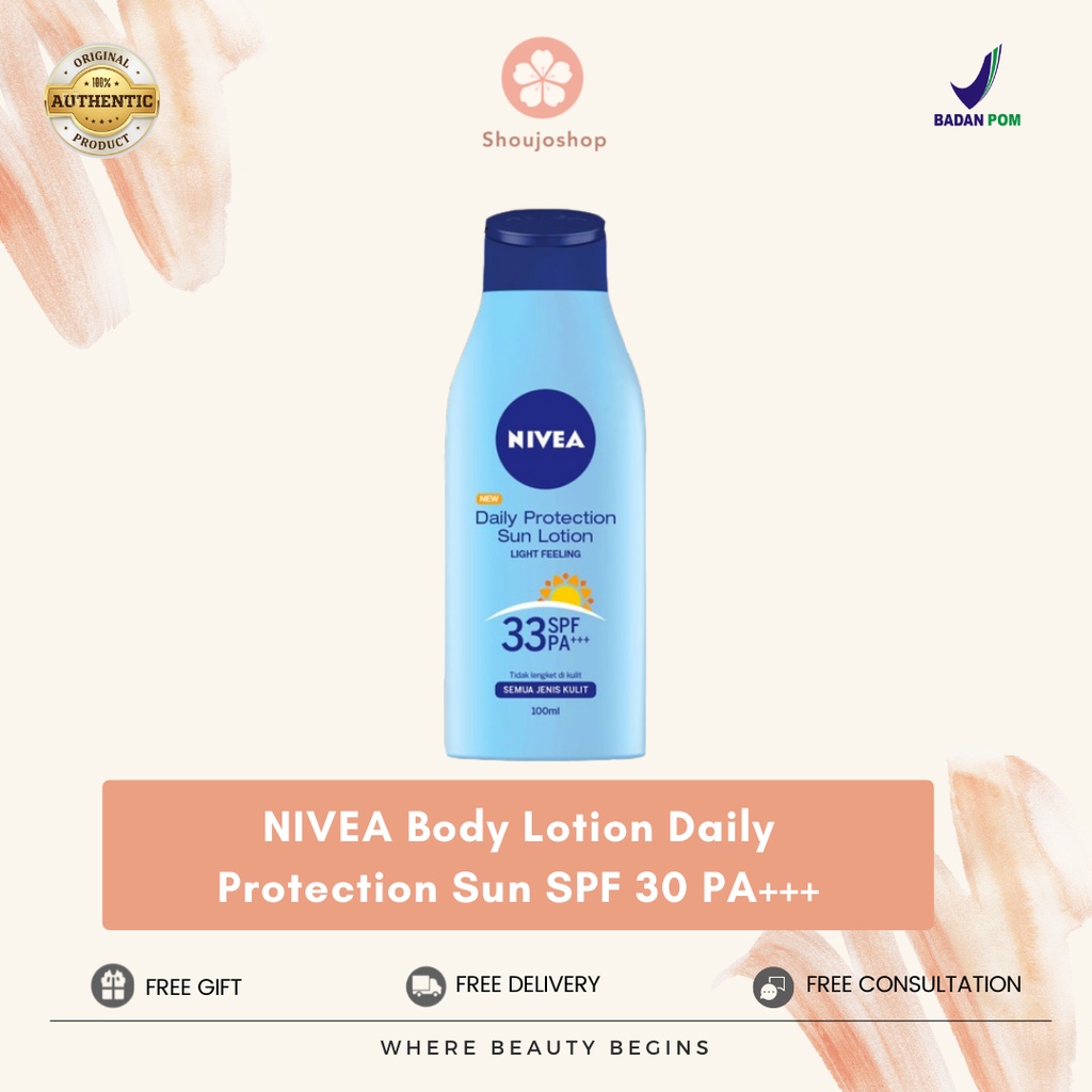 Jual NIVEA Body Lotion Daily Protection Sun SPF 30 PA+++ | Shopee Indonesia