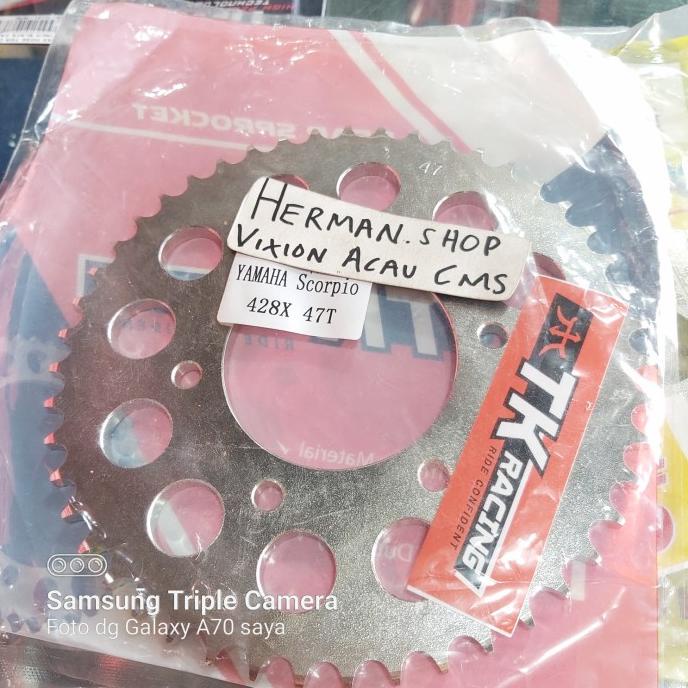 Jual Gir Belakang Vixion 428 - 47 TK / Gir TK 47 -428 Scorpio R15 ...