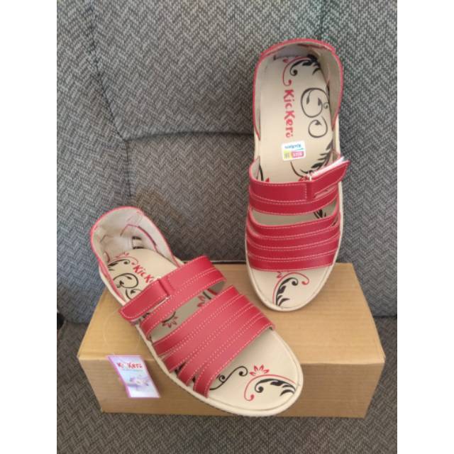 Jual SANDAL SENDAL KICKERS CEWEK WANITA FASHION MASA KINI ELEGAN SLOP ...