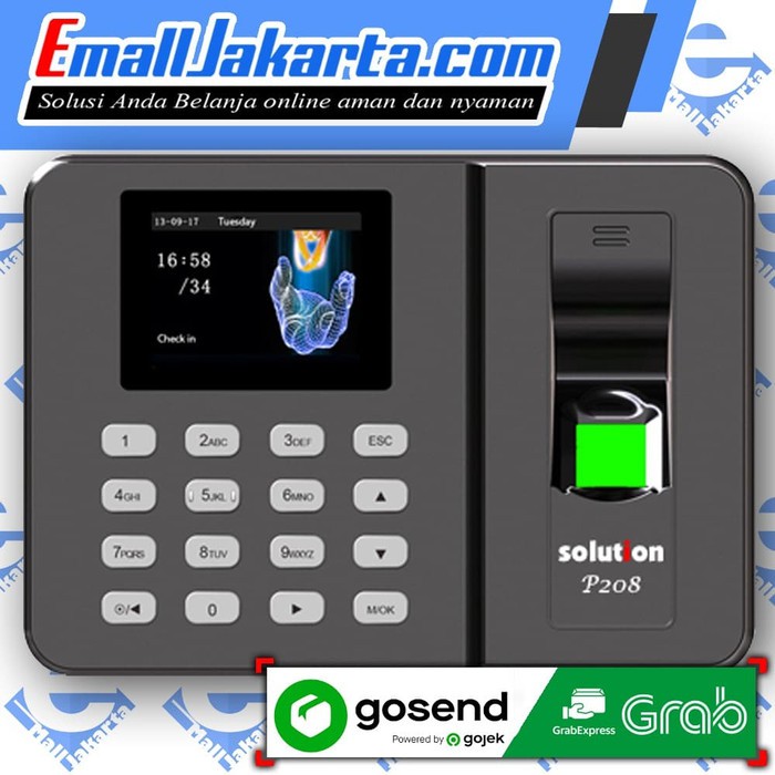 Jual Mesin absensi Sidik jari Solution P208 FingerPrint - Finger Print | Shopee Indonesia
