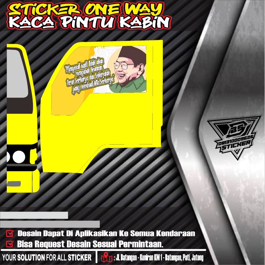 Jual stiker oneway kaca truck/mobil/pickup stiker print kaca truck elf ... Jual stiker oneway kaca truck/mobil/pickup stiker print kaca truck elf ...