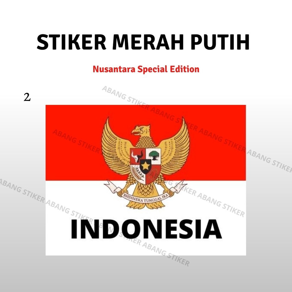 Jual Stiker/ Sticker Pipi Merah Putih Bendera Indonesia Merdeka 4 x 3 ...