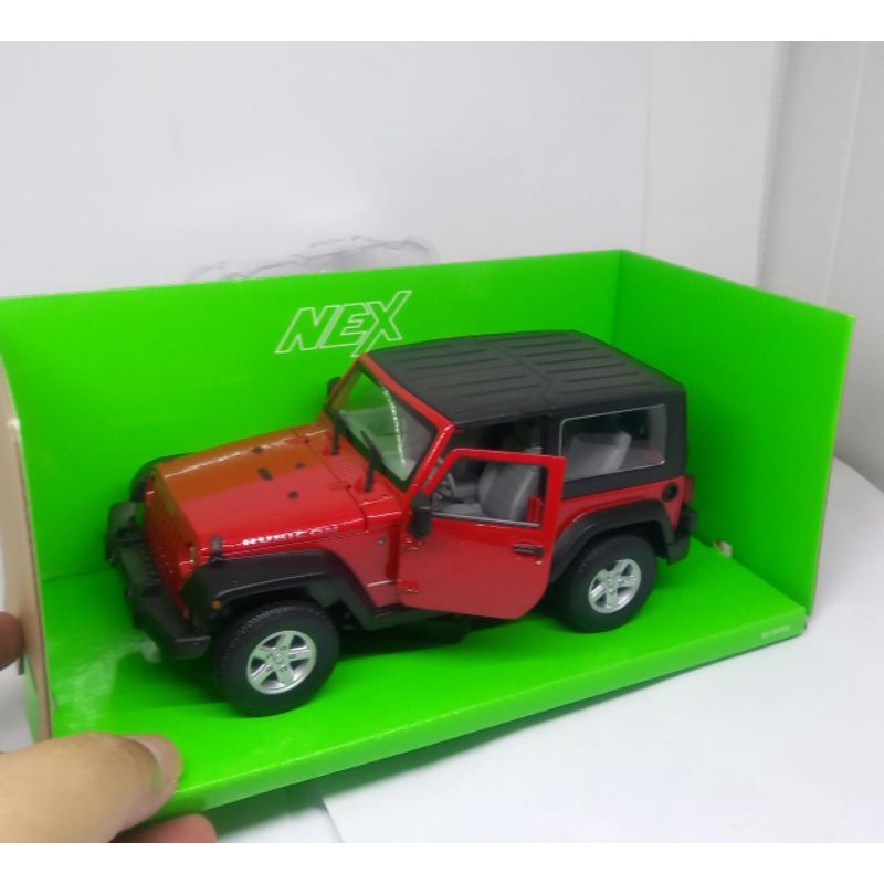 Jual diecast miniatur mobil 1:24 jeep wrangler rubicon balap sport ...