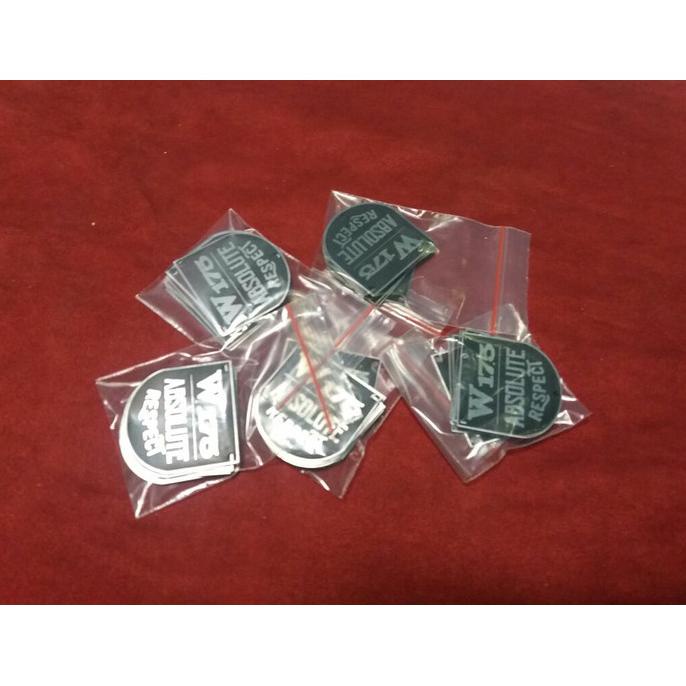 Jual Emblem Kawasaki W175 Absolute Respect Stainless kings-m0 Murah ...