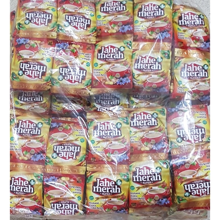 Jual JAHE MERAH SUPER H64 Extra Gula Aren Per Bal //jahe sachet // jahe ... Jual JAHE MERAH SUPER H64 Extra Gula Aren Per Bal //jahe sachet // jahe ...