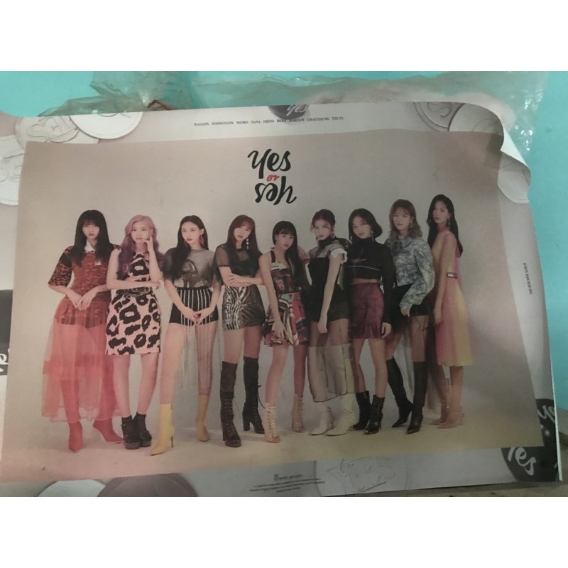Jual Poster official Twice Yes or Yes | Shopee Indonesia