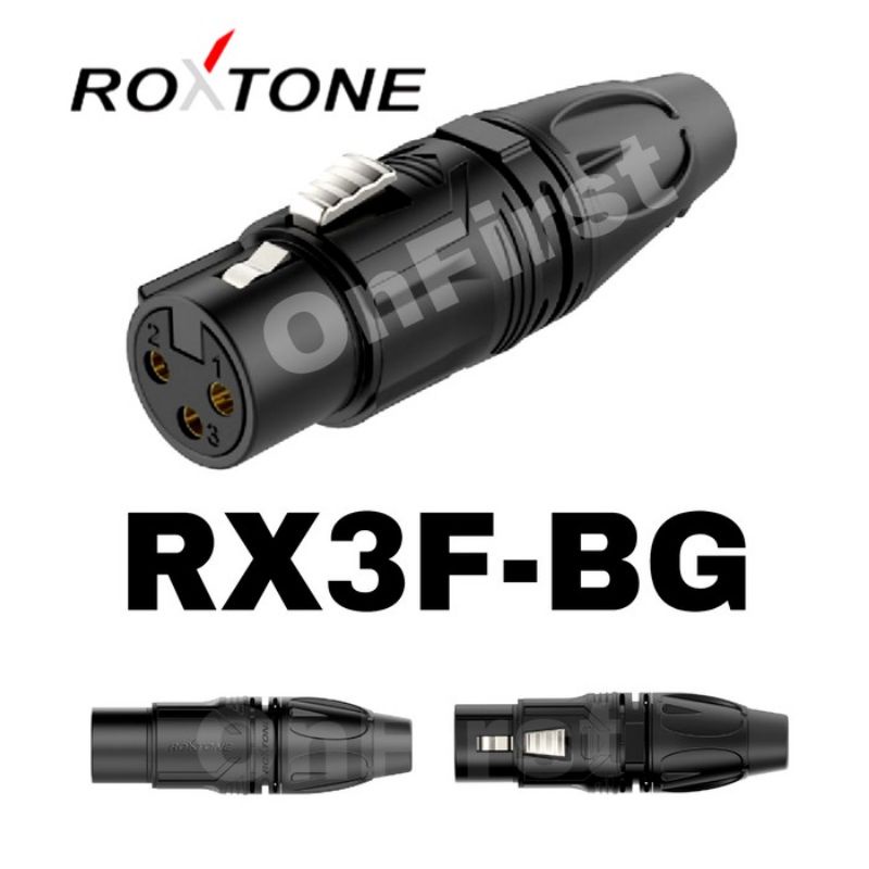 Jual JACK CANON XLR FEMALE 3 PIN RX3F-BG ROXTONE JACK CANON JACK AUDIO ...