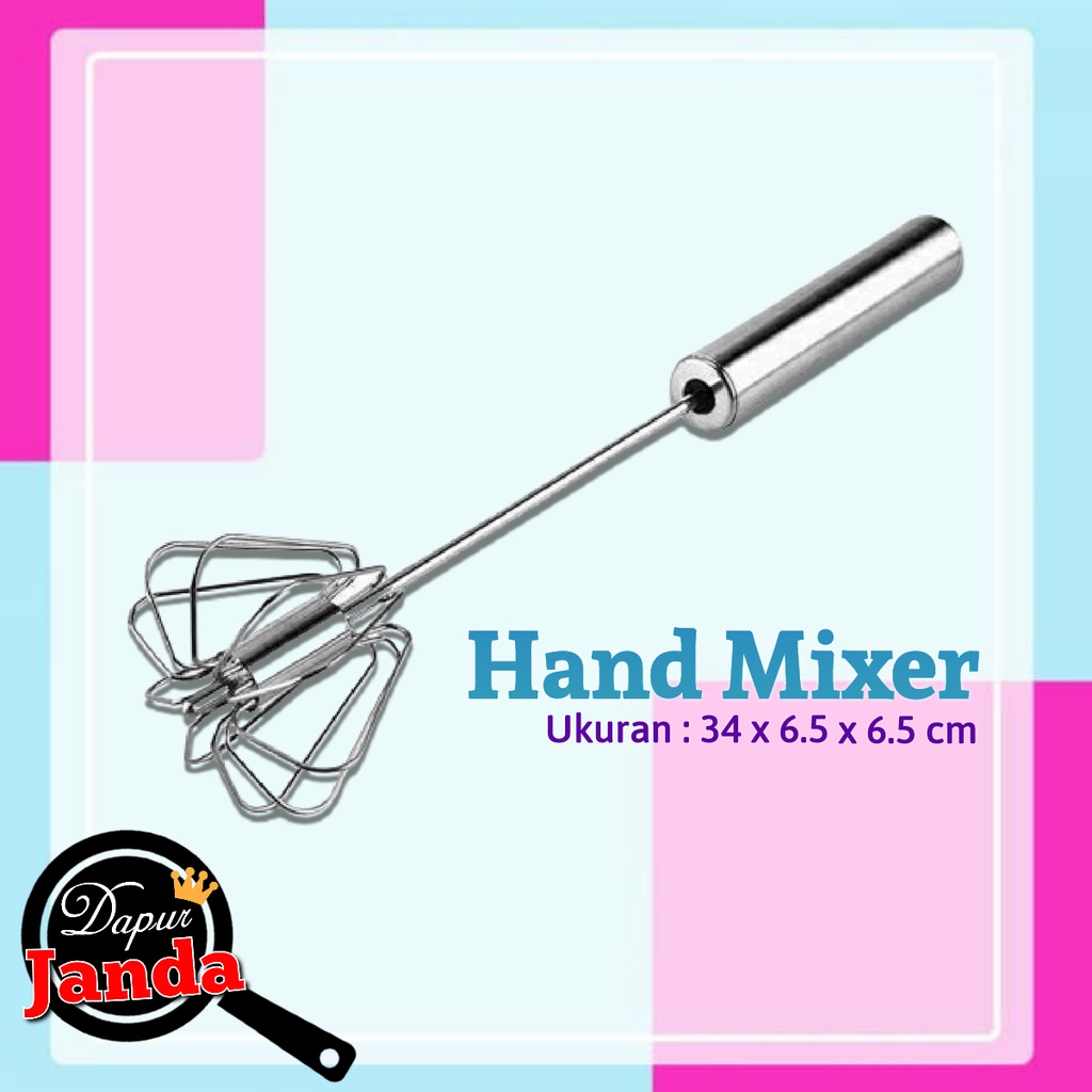 Jual Better Beater BESAR Hand Mixer Whisk Stainless / Kocokan Telur ...