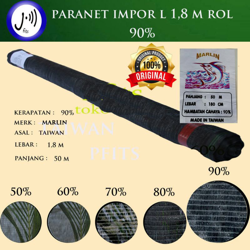Jual Paranet 90% Rol / Shading net / Agronet / multinet / Jaring ...