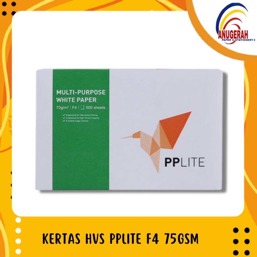 Jual KERTAS HVS PPLITE F4 75gsm / Kertas Fotocopy Murah (RIM) | Shopee ...