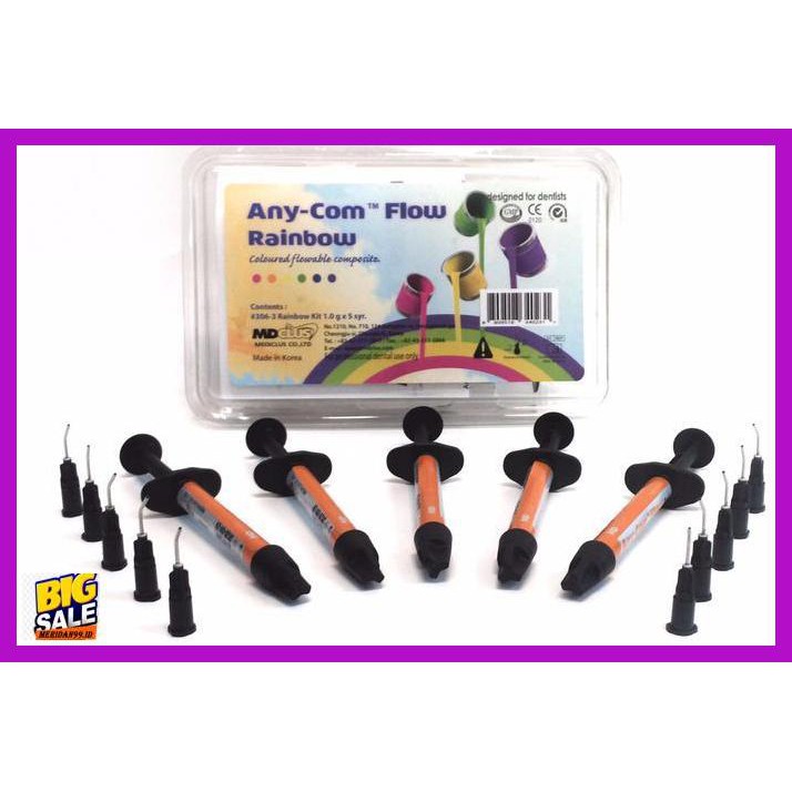Jual LEHEBEHEL- ANYCOM FLOW RAINBOW / KOMPOSIT WARNA / RESIN COMPOSITE ...