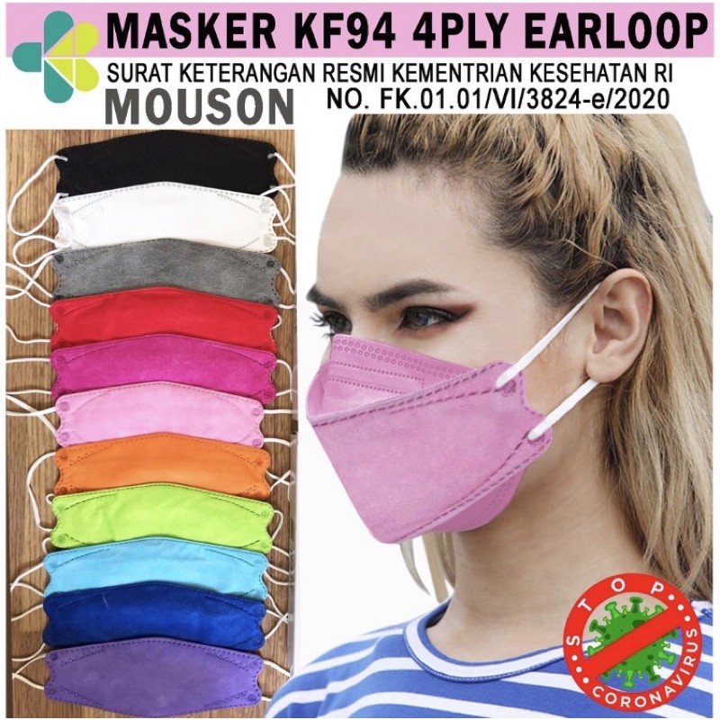 Jual MASKER KF94 10PCS (BISA MIX WARNA) | Shopee Indonesia