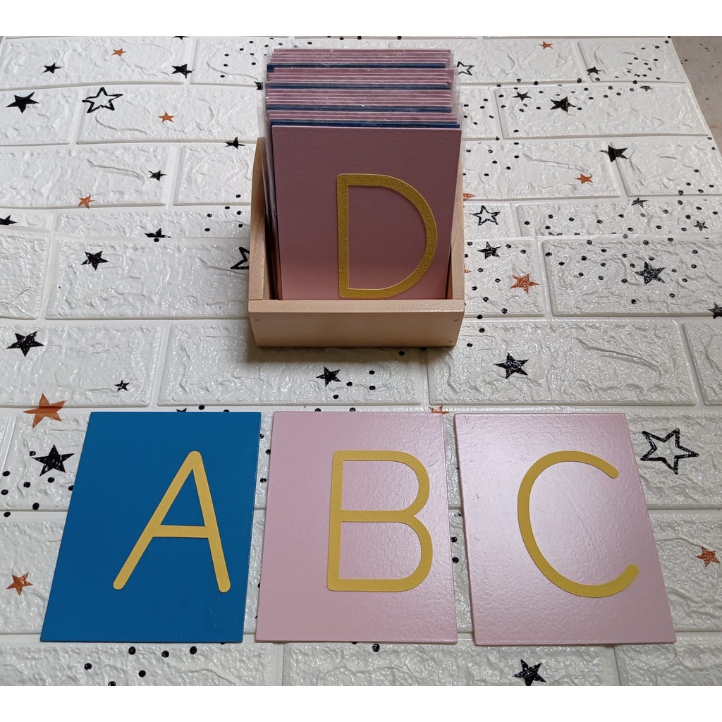 Jual Sandpaper Letters Uppercase - Mainan Edukasi Huruf Besar Alphabet ...
