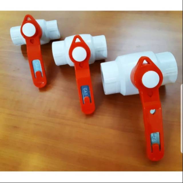 Jual Ball Valve PVC CAB/ Stop Kran Jumbo Gagang Stenlis New 1/2, 3/4, 1 inci. | Shopee Indonesia