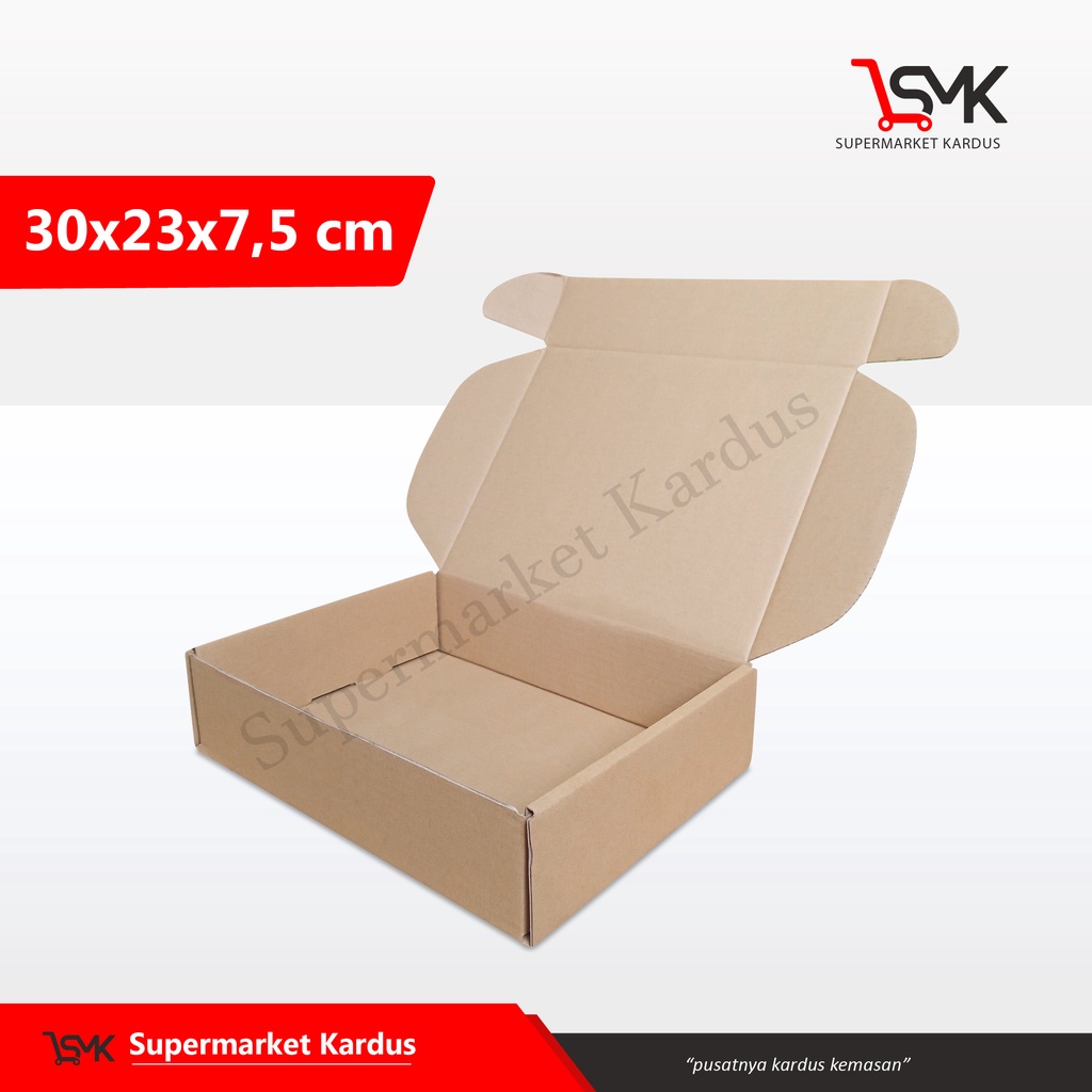 Jual Kardus Box 30x23x7,5 cm (KERAMIK) Kardus/Karton/Polos/hampers/Baju ...