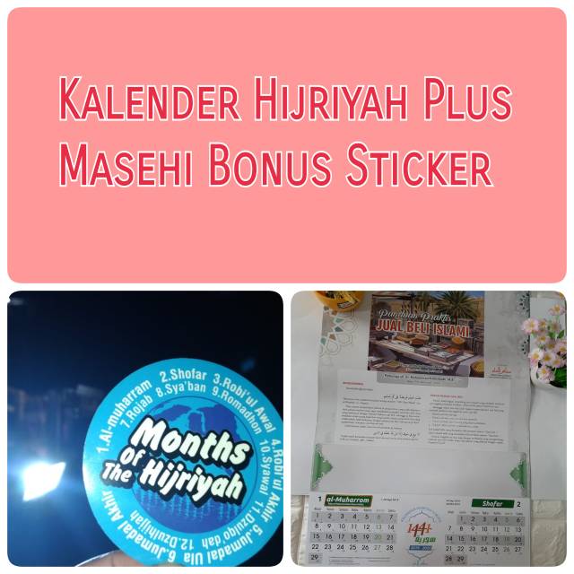 Jual Kalender Dinding Hijriyah Plus Masehi Jual Beli Islami Bonus ...