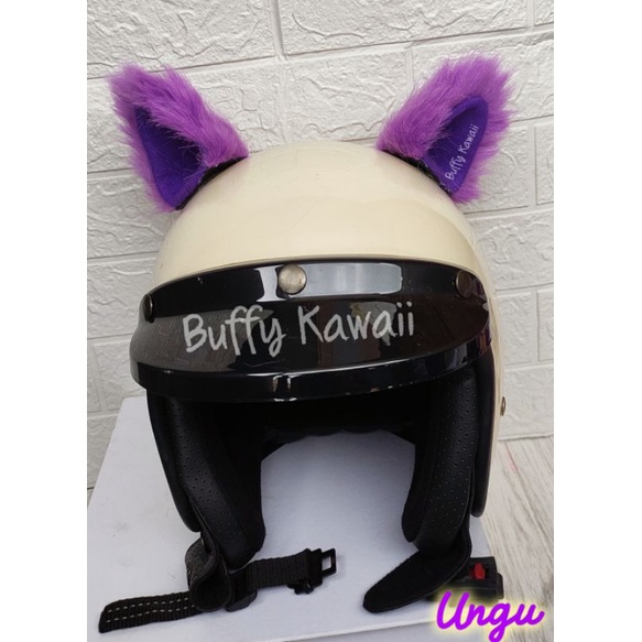 Jual accesories helm kuping kucing helmet cat biker motorcycle cosplay ...