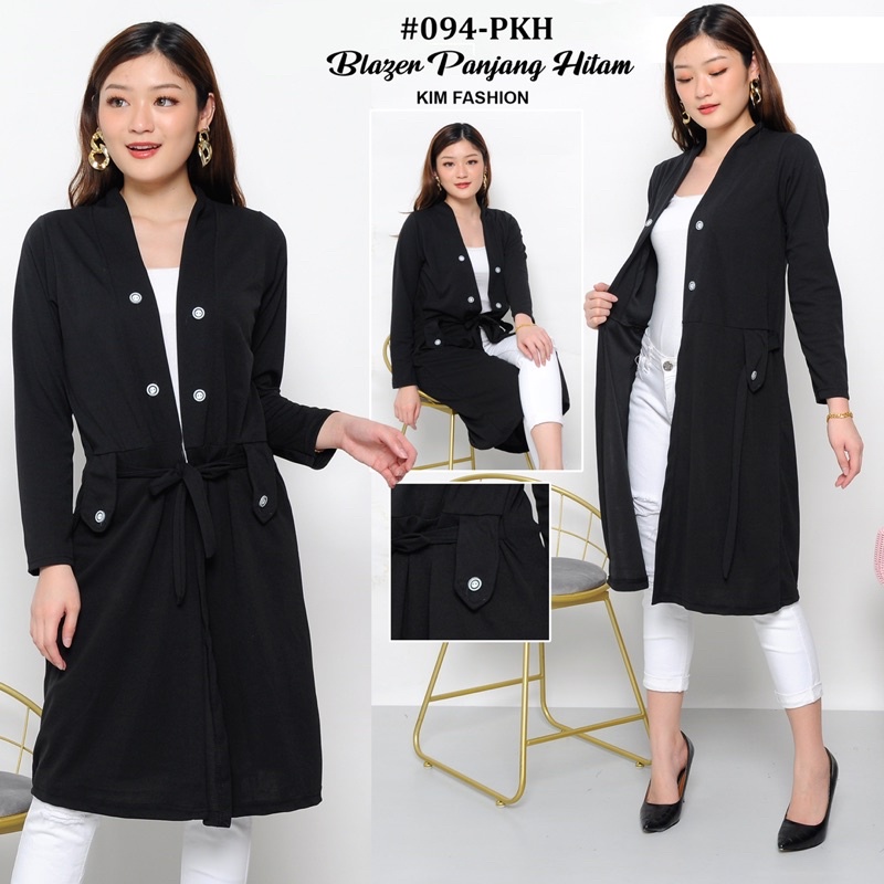 Jual Cardigan Kancing Tali Pinggang / Lengan Panjang Wanita / Model ...