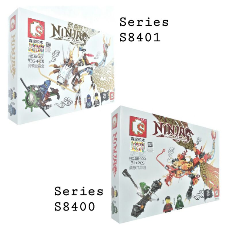 Jual Sembo Block Bricks Lego Ninja Thunder Swordsman Dragon Series ...