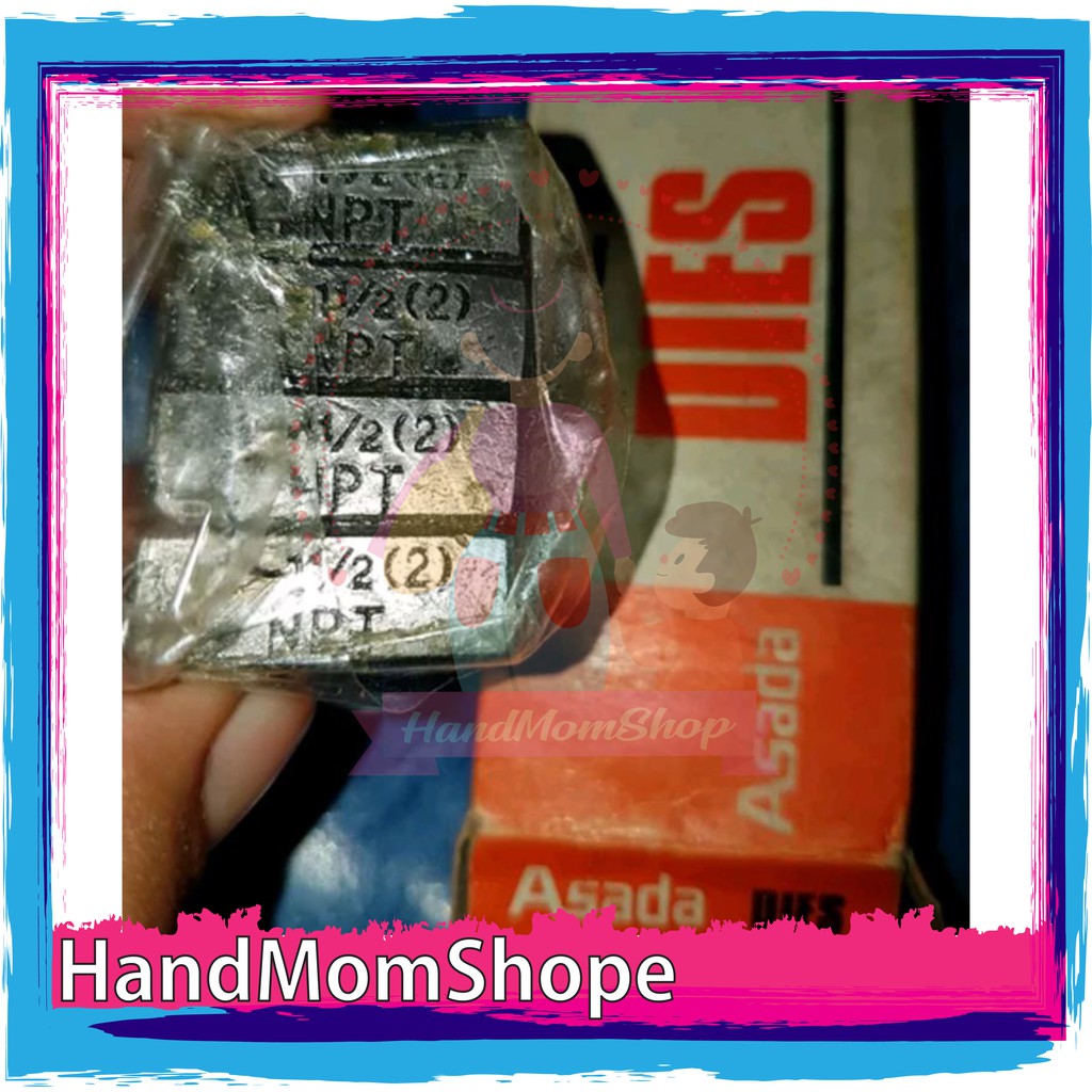 Jual ASADA Piset Dies Mata Snai Drat Pipa Set A - NPT 1 - 2 Inch Thread ...